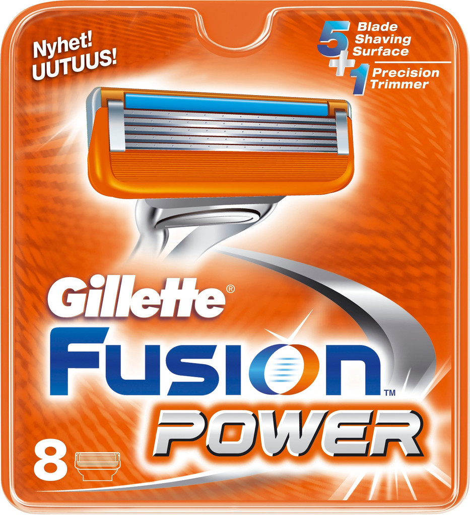 Gillette Fusion Power 8-pack | CDON