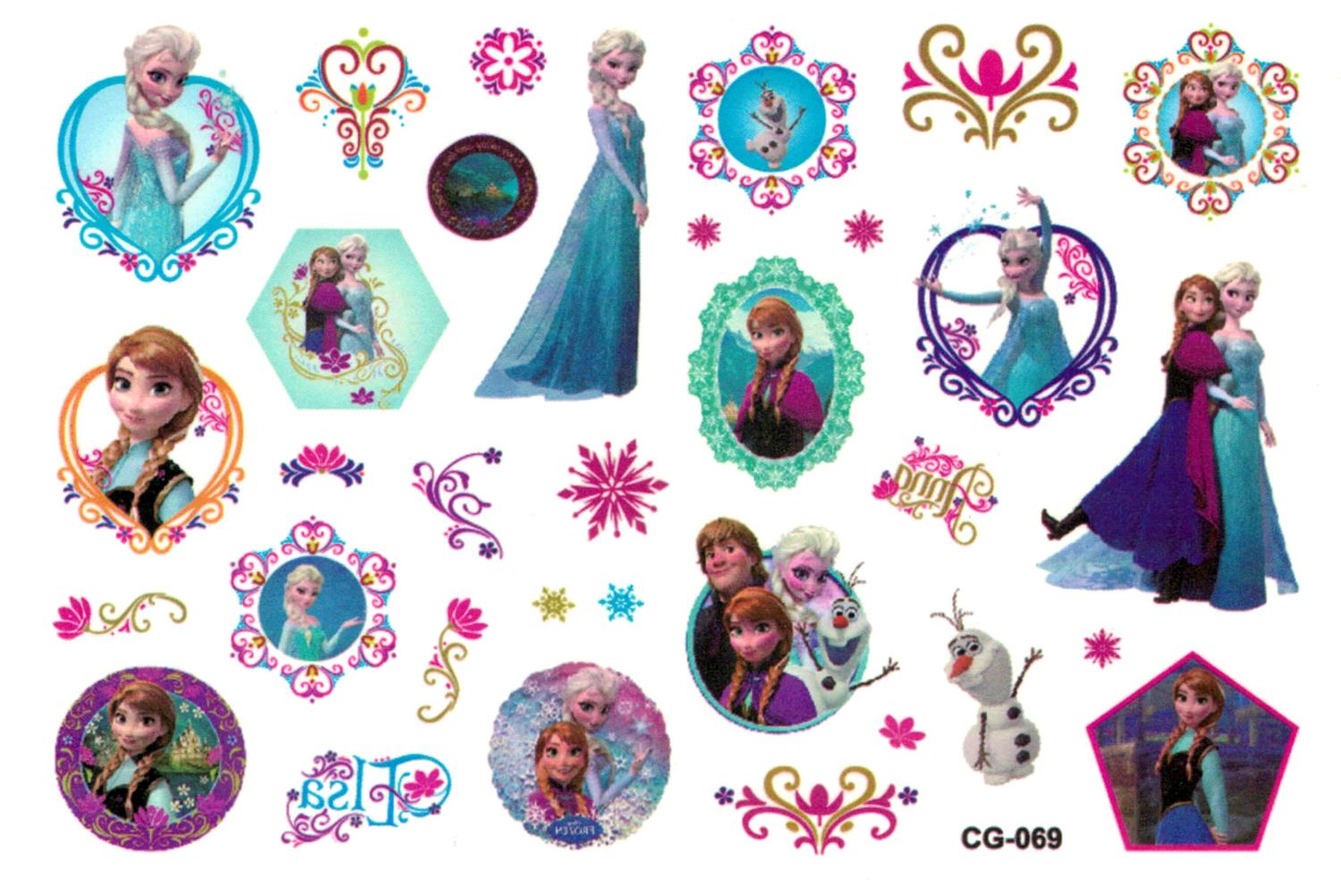 Frozen-tatueringar för barn – 18 st Elsa & Anna motiv | CDON