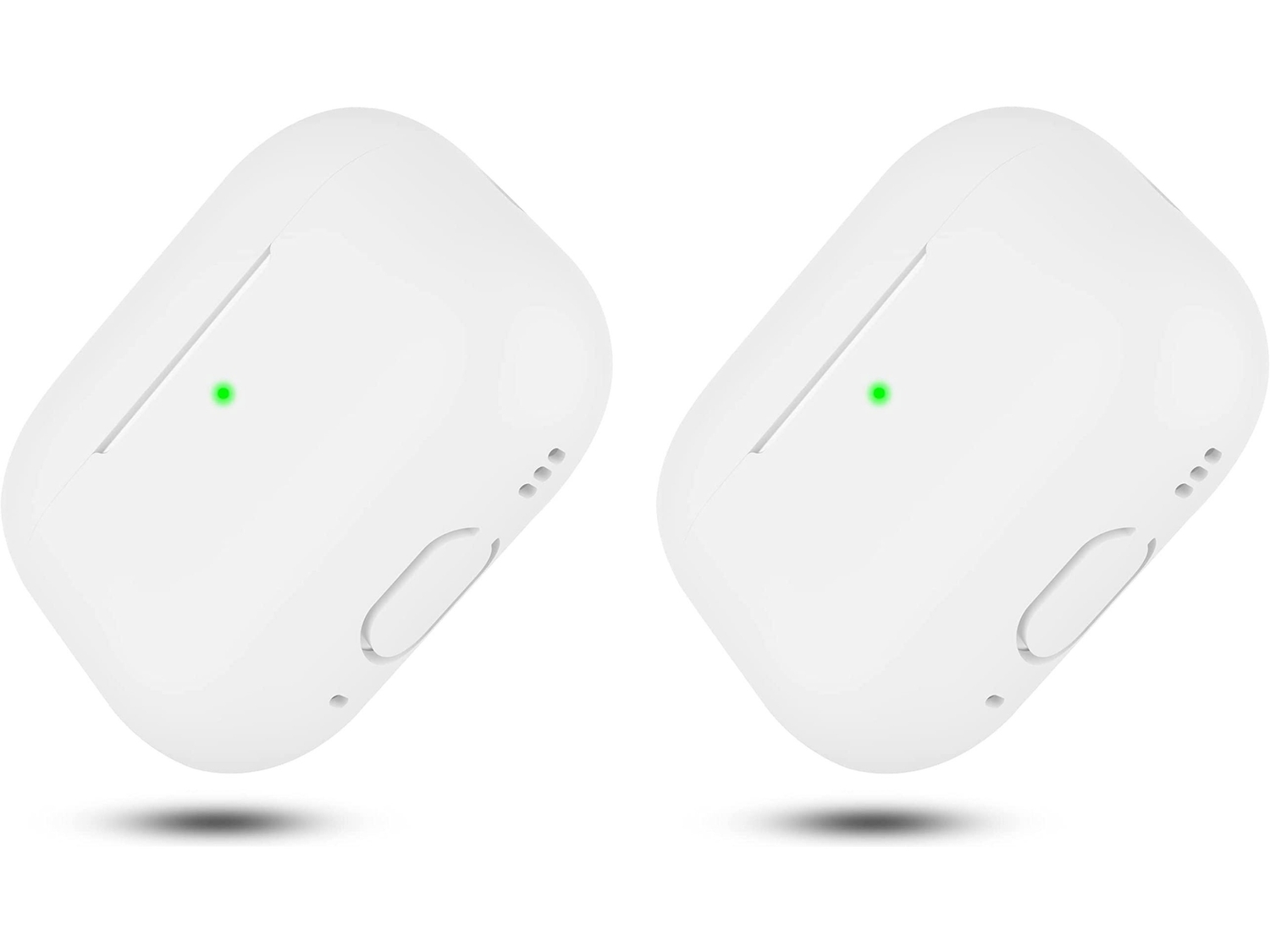 2x Valkoinen Airpods PRO 2 silikonikuorikotelo | CDON