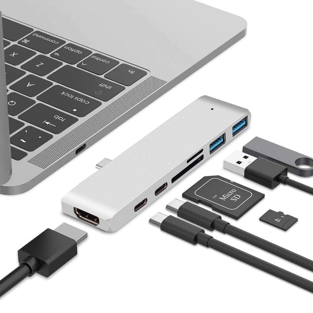 USB C Hub Thunderbolt 7 in 1 med 1 USB C Tap | CDON