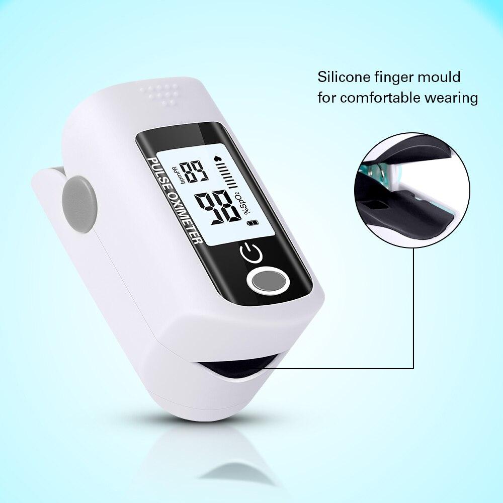 Pulsoksymeter Oksygenmåler Oksimeter med stort klart display | CDON