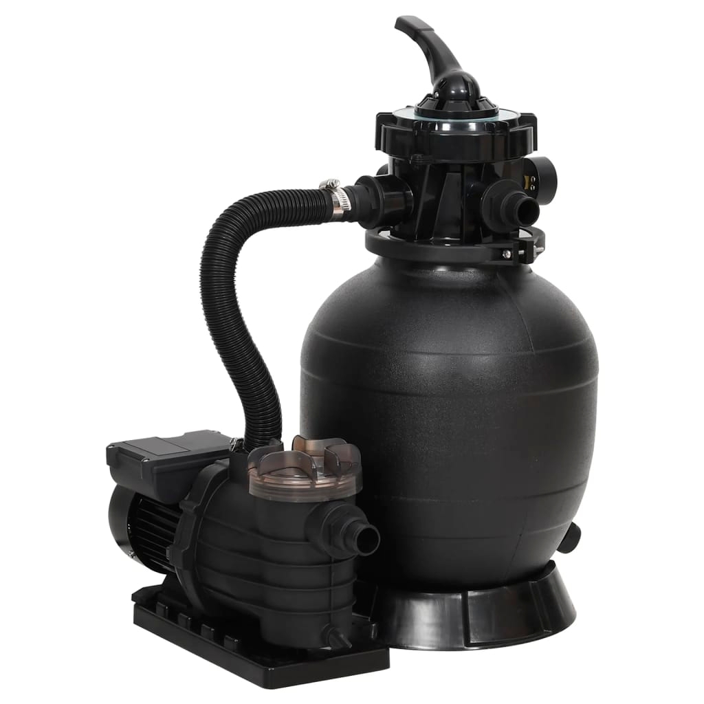 vidaXL sandfilter til pool med forfilter sort | CDON