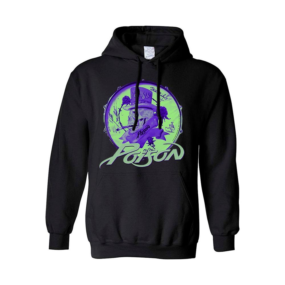 Poison Smoking Skull Hoodie | CDON