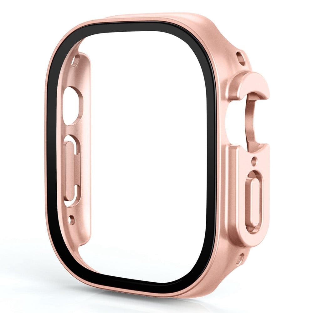 Apple Watch Ultra cover with tempered glass screen protector - Rose ...