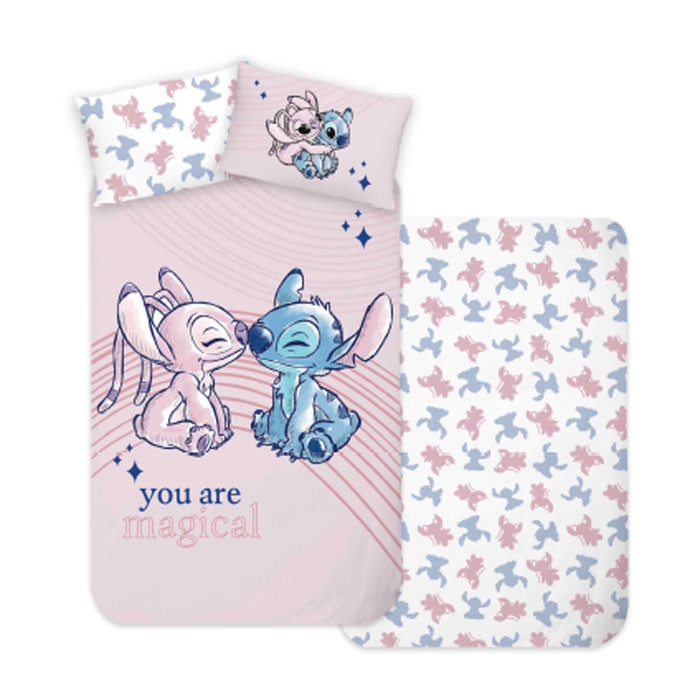 Disney Lilo & Stitch Magiskt Bäddset för Barn 100×135 cm, 40×60 cm | CDON