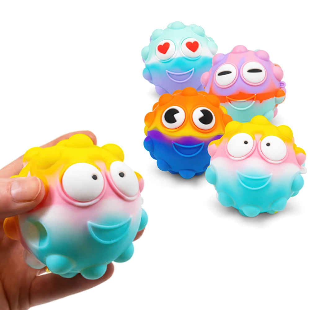 Pop-It Fidget Toy / Stressboll – Eye popper klämboll | CDON