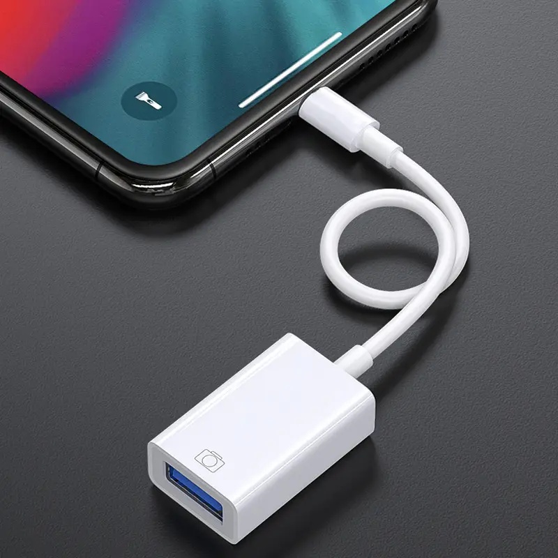 iPhone Adapter till USB - USB 2.0 Hona till Lightning - OTG | CDON