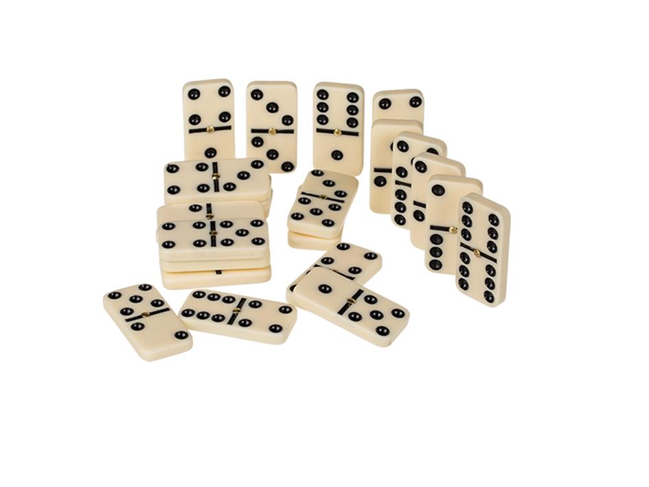 Domino i Sten / Dominobrickor - Domino Spel Varm vit | Warm white | 325 ...