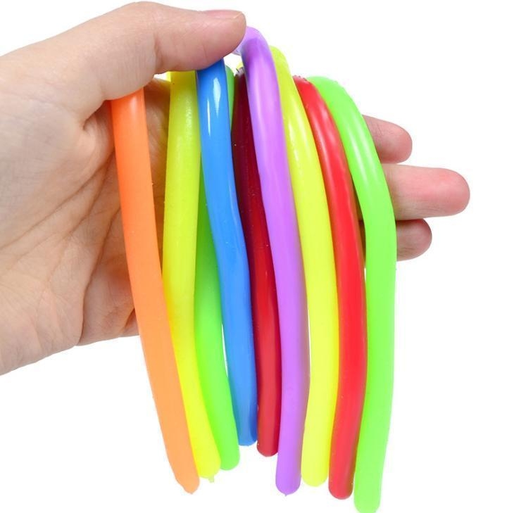 12-pack Stretchy Noodle String Neon Children Fidget Sensory Toy ...