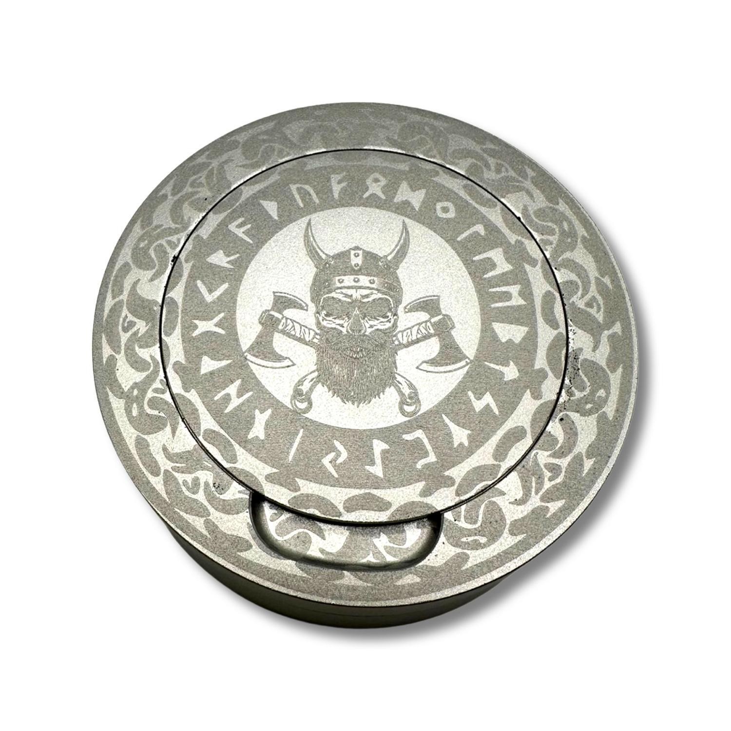 Snusboks i aluminium for all snus med rom viking gammelt skrift Silver ...