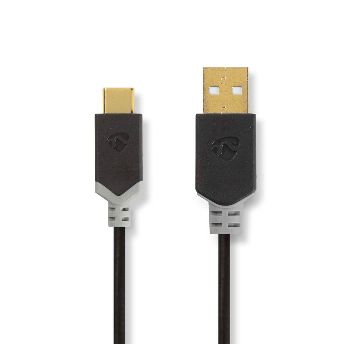 USB-kabel | USB 2.0 | USB-A Han | USB-C™ Hann | 60 W | 480 Mbps | Gull ...