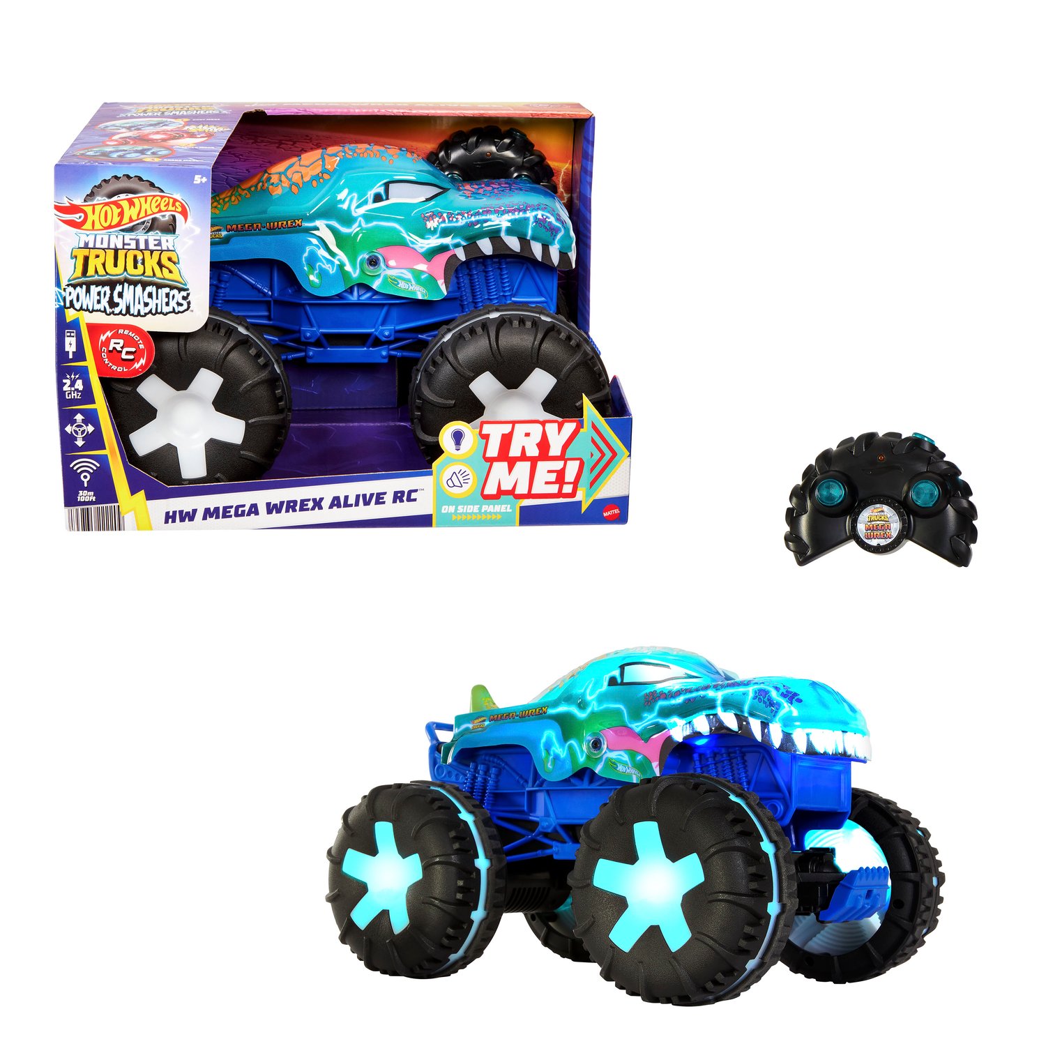 Hot Wheels Monster Trucks Mega Wrex Rc | CDON
