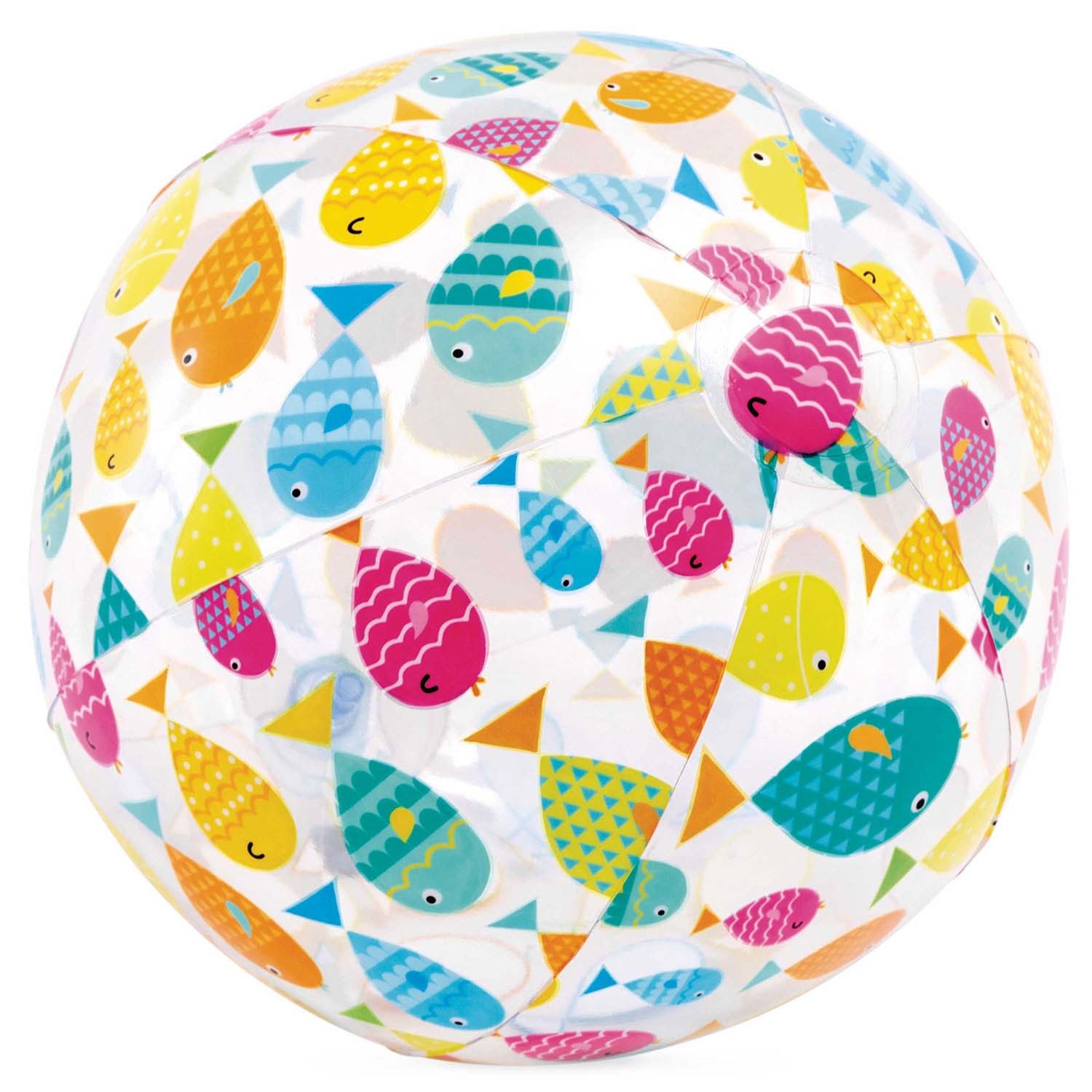 Uppblåsbar badboll med glada fiskar 51 cm INTEX 59040 | CDON