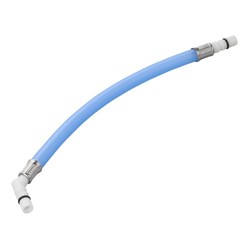 Flexibel slangkoppling, 25 cm, blå, 45° vinkel | CDON