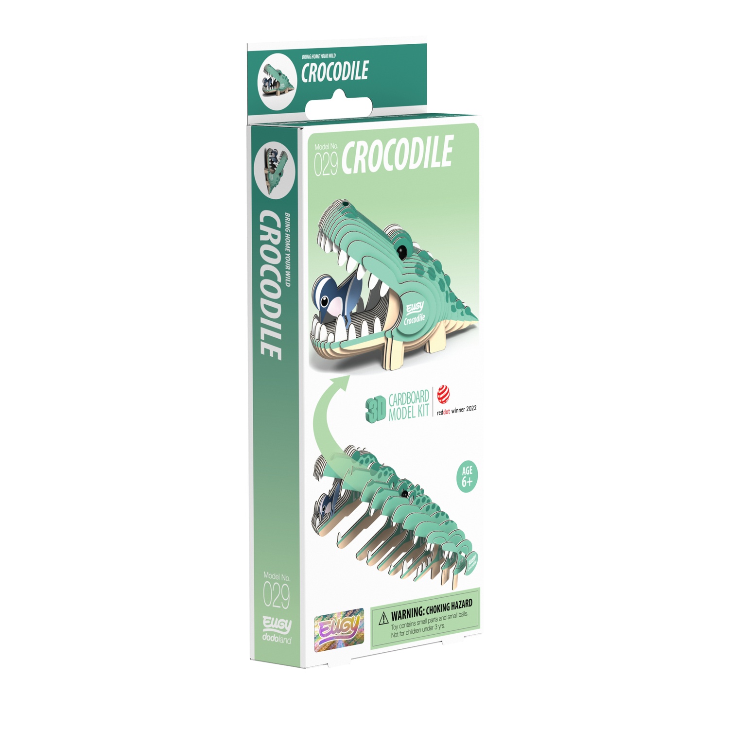 Crocodile 3D Cardboard Model Kit för kreativt byggnöje | CDON