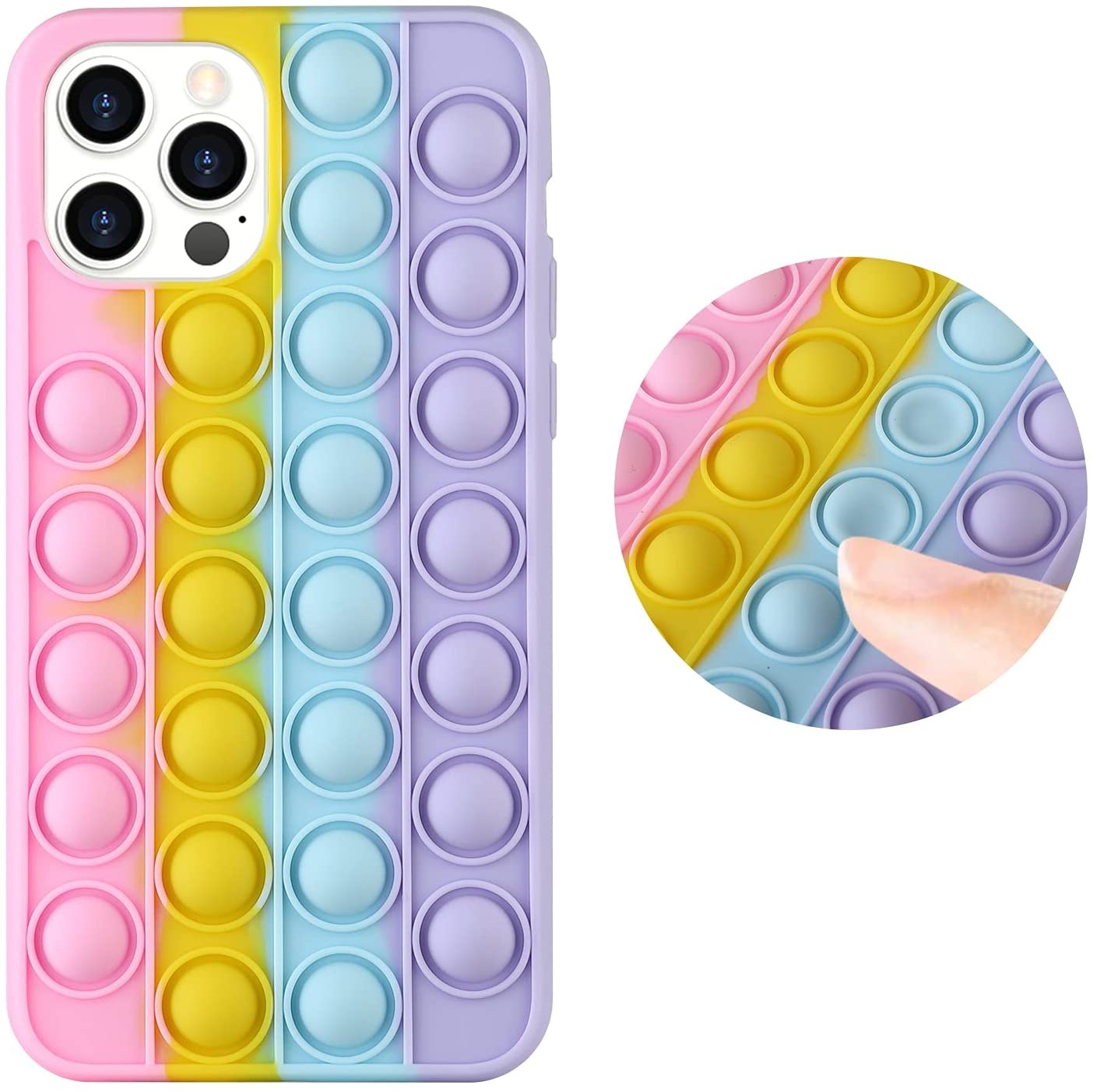 iPhone 12/12 Pro - Pop It Fidget Skal - Multicolor | CDON