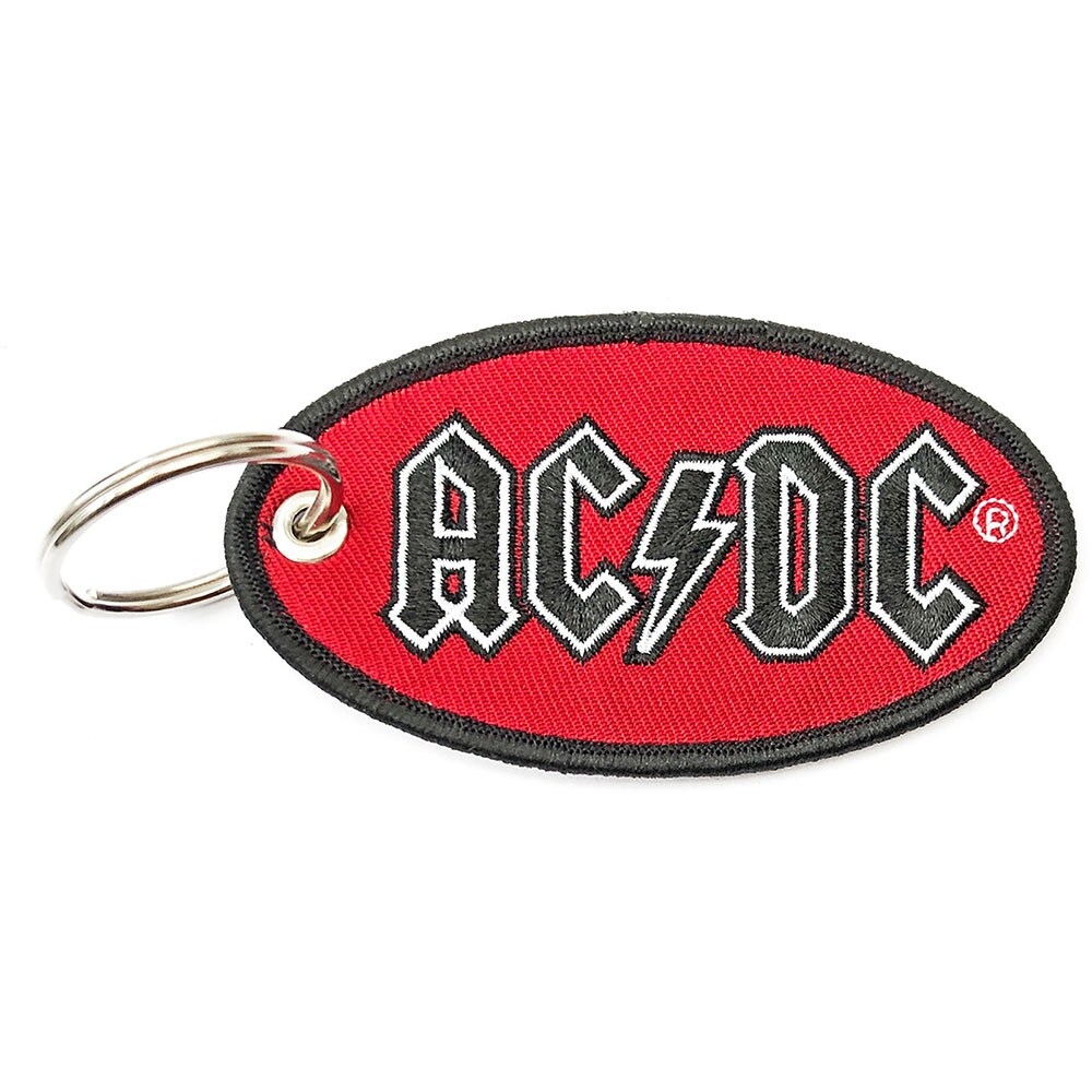 AC/DC Keychain: Oval Logo (Double Sided Patch) | CDON