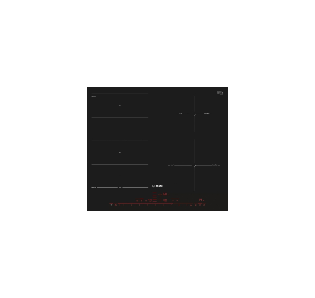 Inbyggd induktionshäll, PXE601DC1E, Bosch | CDON