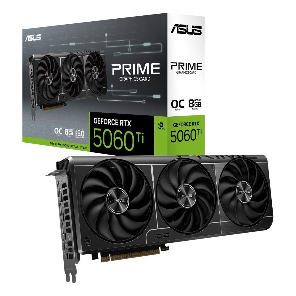 Grafikkort ASUS NVIDIA GeForce RTX 5060 Ti (8 GB, GDDR7, 128 bitar ...