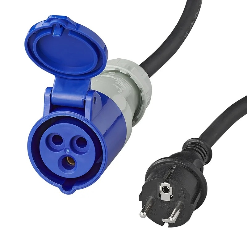 Trailer adapter kabel 40cm 3x2,5mm² fra Schuko stik til CEE stik | CDON