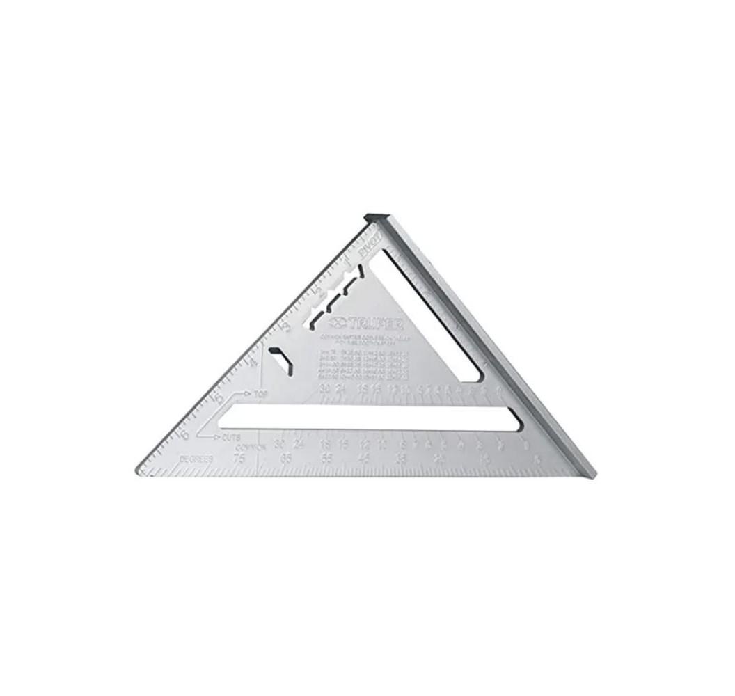 Carpenters aluminium speed square Truper (177mm) | CDON