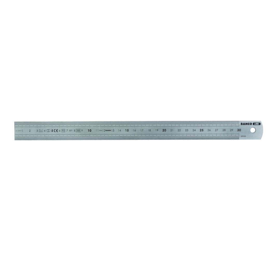 Linjal i rostfritt stål 300x25mm | CDON