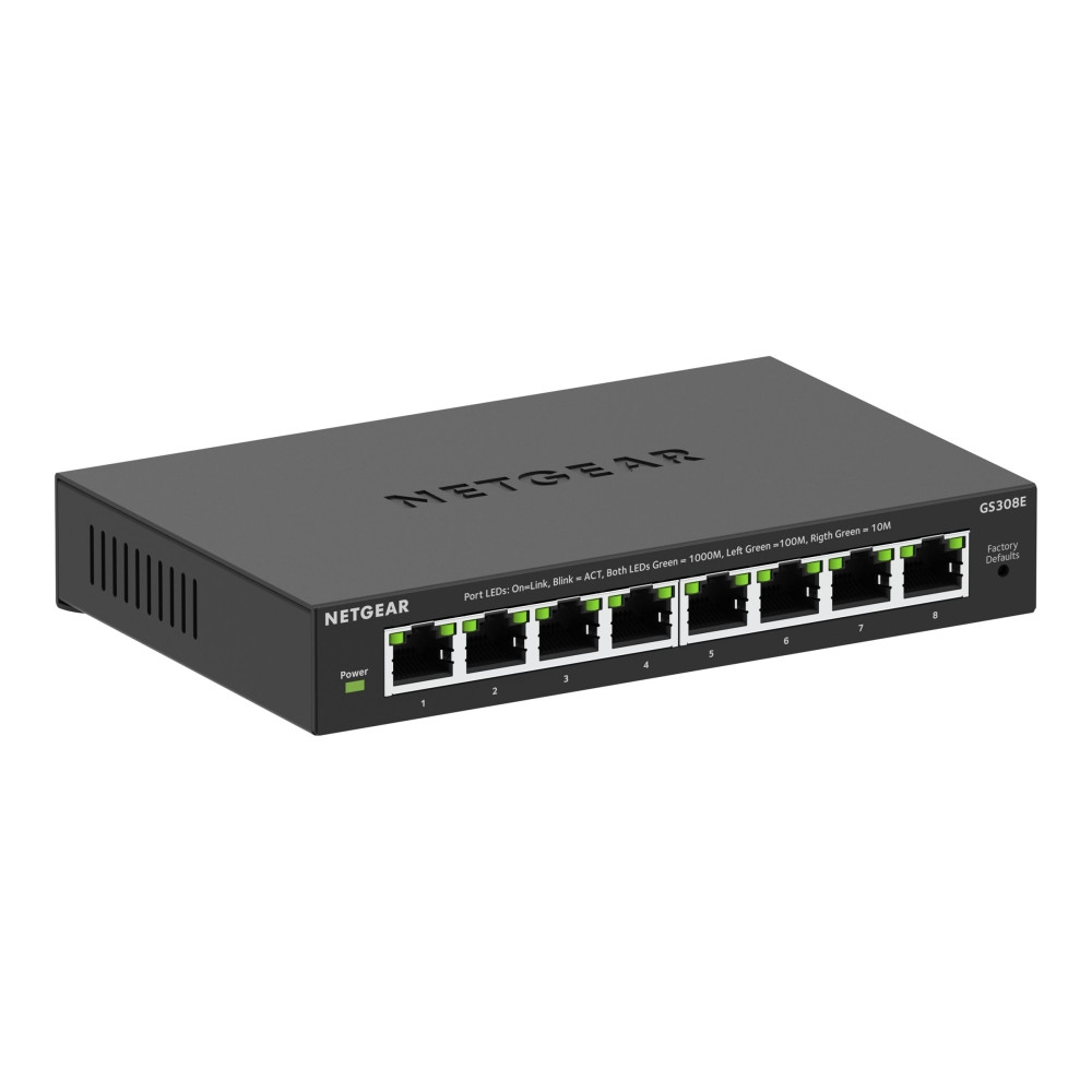 NETGEAR 300 Series SOHO Plus GS308E - switch - 8 portar - smart | CDON