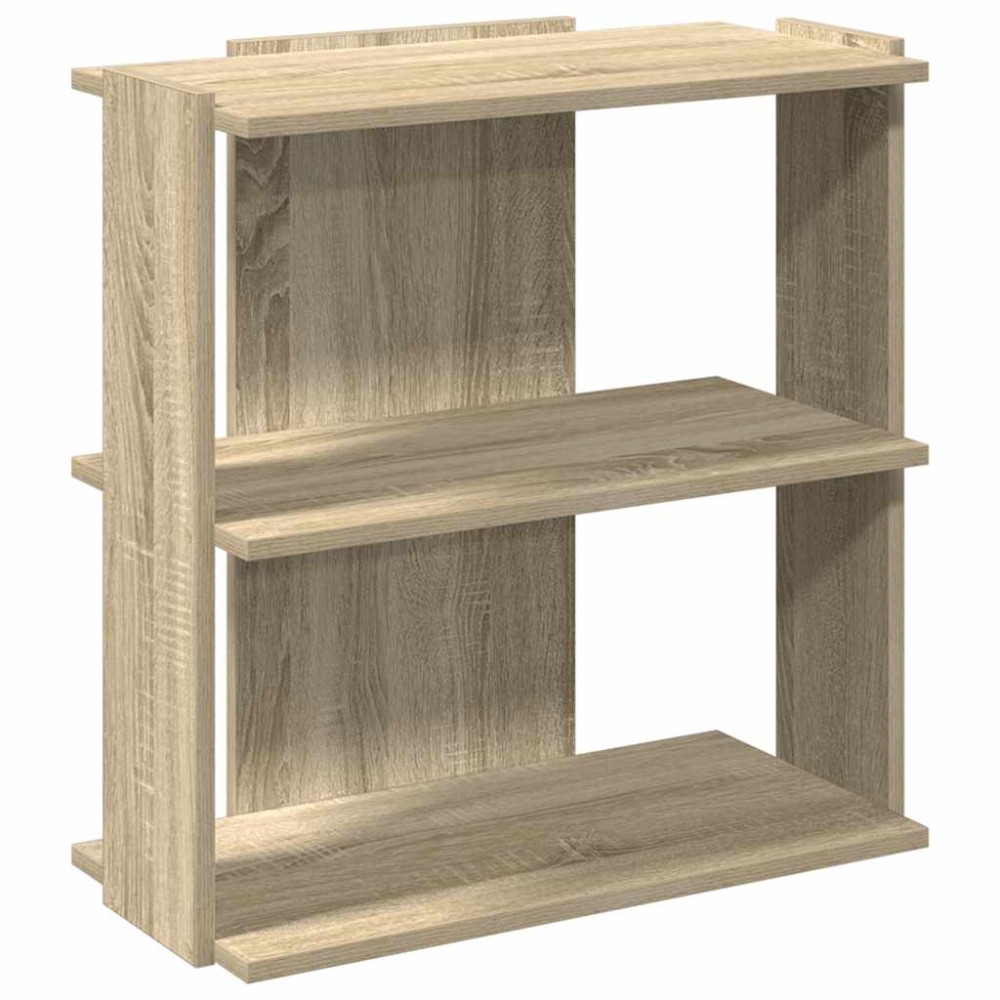 Bokhylla 3 hyllplan sonoma-ek 60x30x60 cm konstruerat trä | CDON