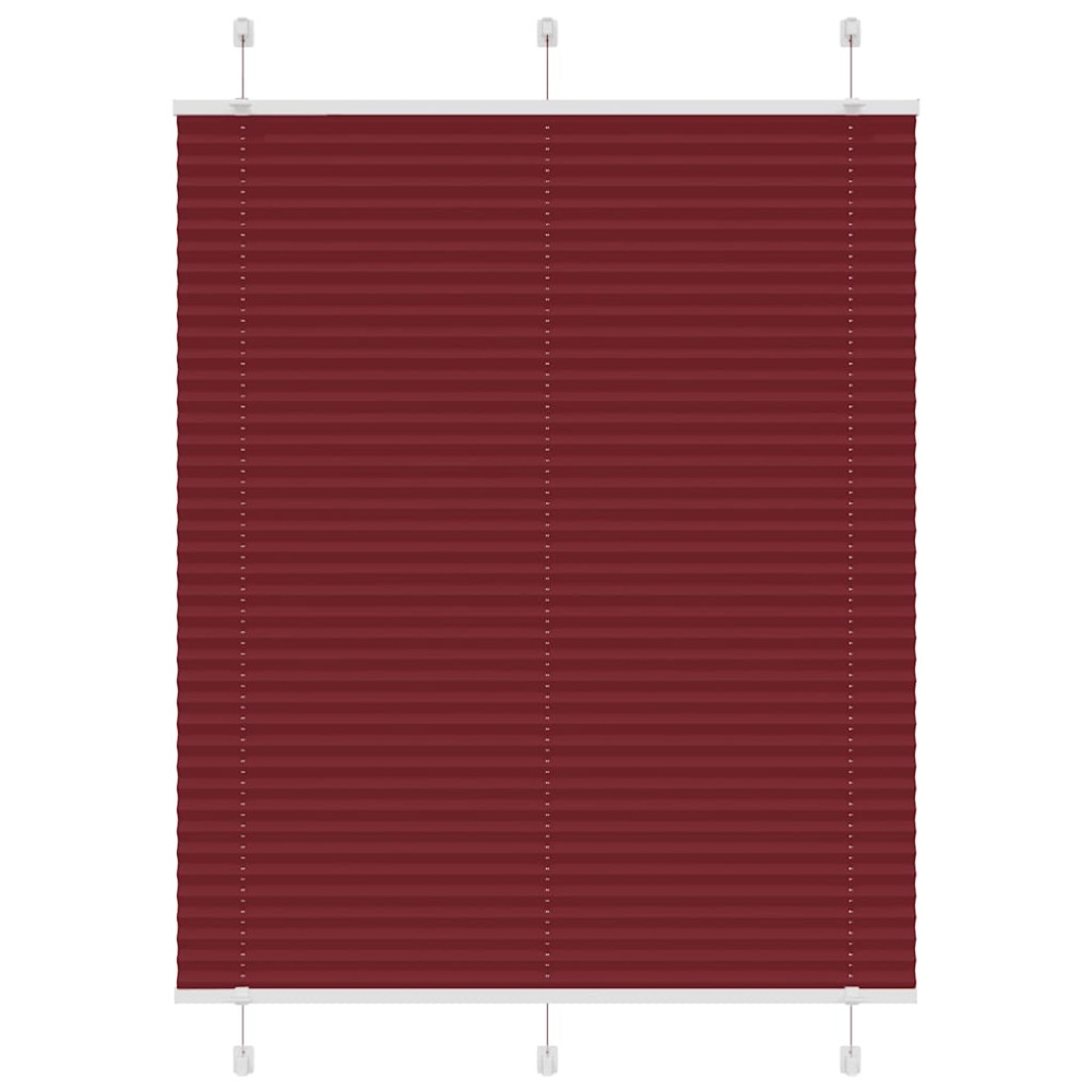 Plisserad persienn Bordeaux röd 105x150 cm tyg bredd 104,4 cm | CDON