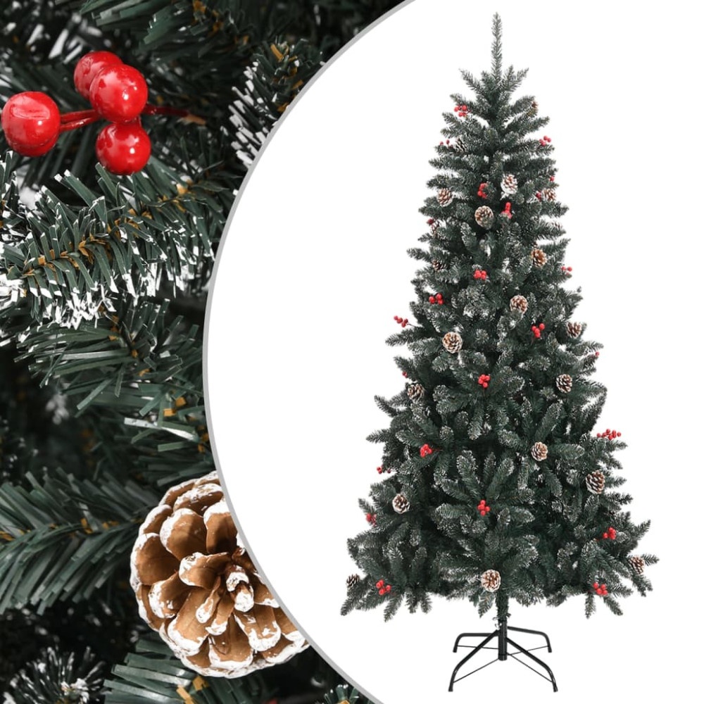 Plastgran med fot grön 240 cm PVC | CDON