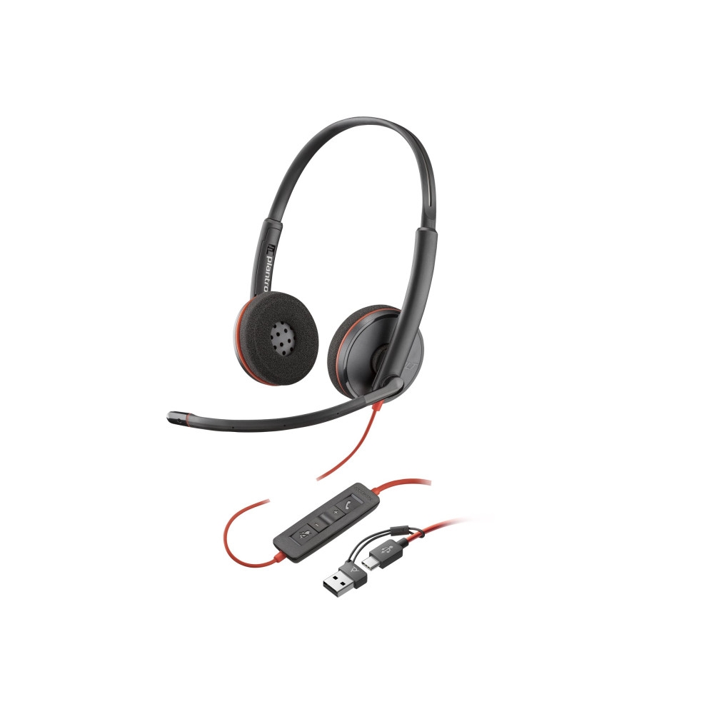 HP Poly Blackwire 3220 - headset - USB-C | CDON