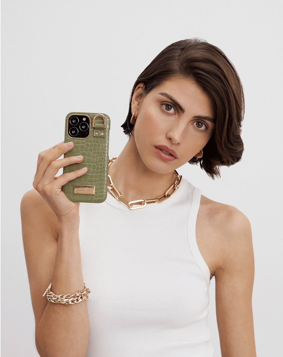 Atelier Case iPhone 12 Pro Max / 13 Pro Max Sage Croco | CDON