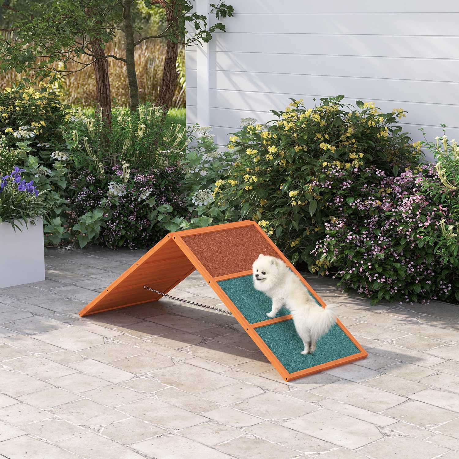 Rootz Agility Dog Ramp - Foldbar og justerbar PET RAMP - Slip Training ...