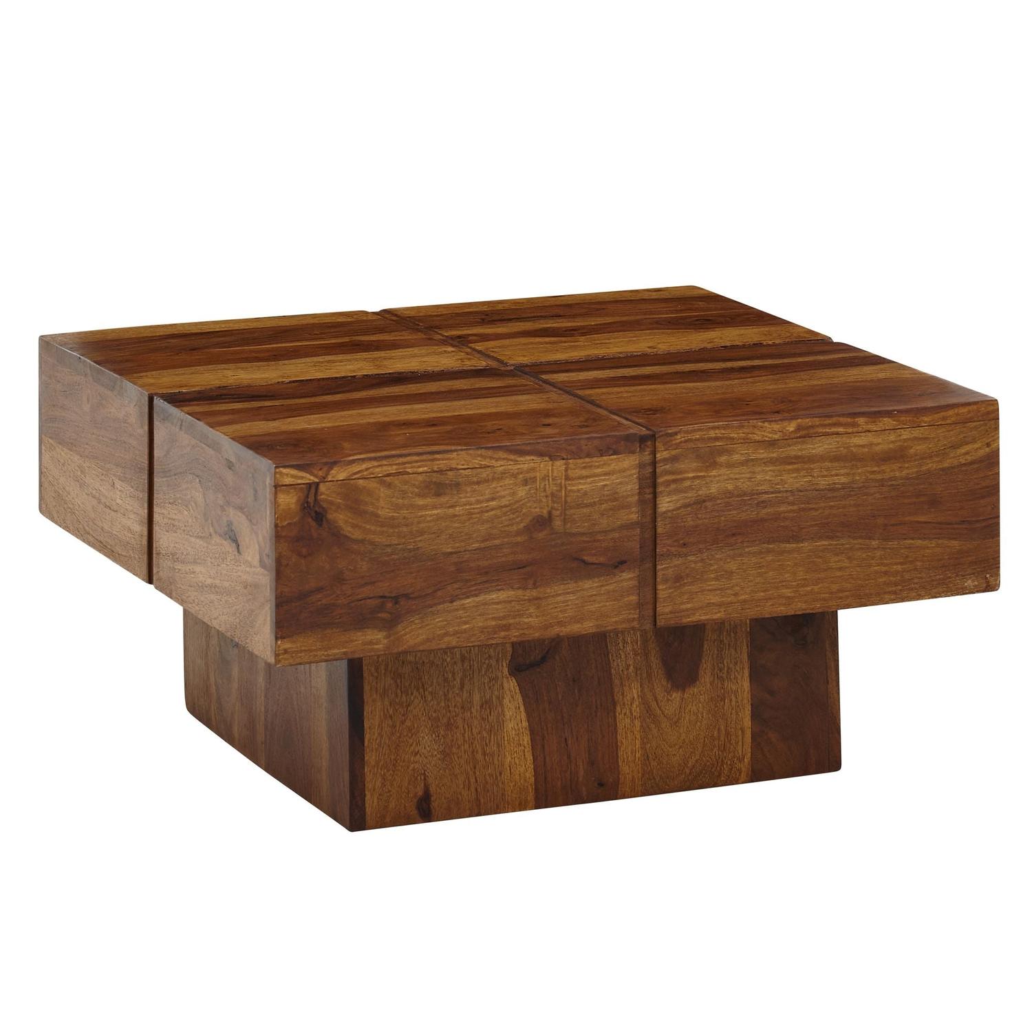 Rootz soffbord 57,5x57,5x30 cm massivt sheeshamträ soffbord fyrkantigt ...